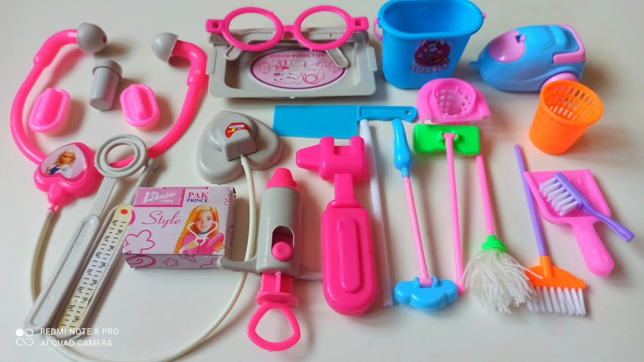3 Minute Satisfying With pink Doctor set Unboxing|Hello kitty ASMR|Cute ...