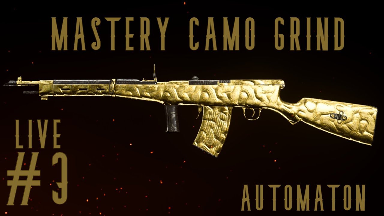 GOLD Camo For AUTOMATON - CoD VANGAURD MASTERY CAMO GRIND - YouTube