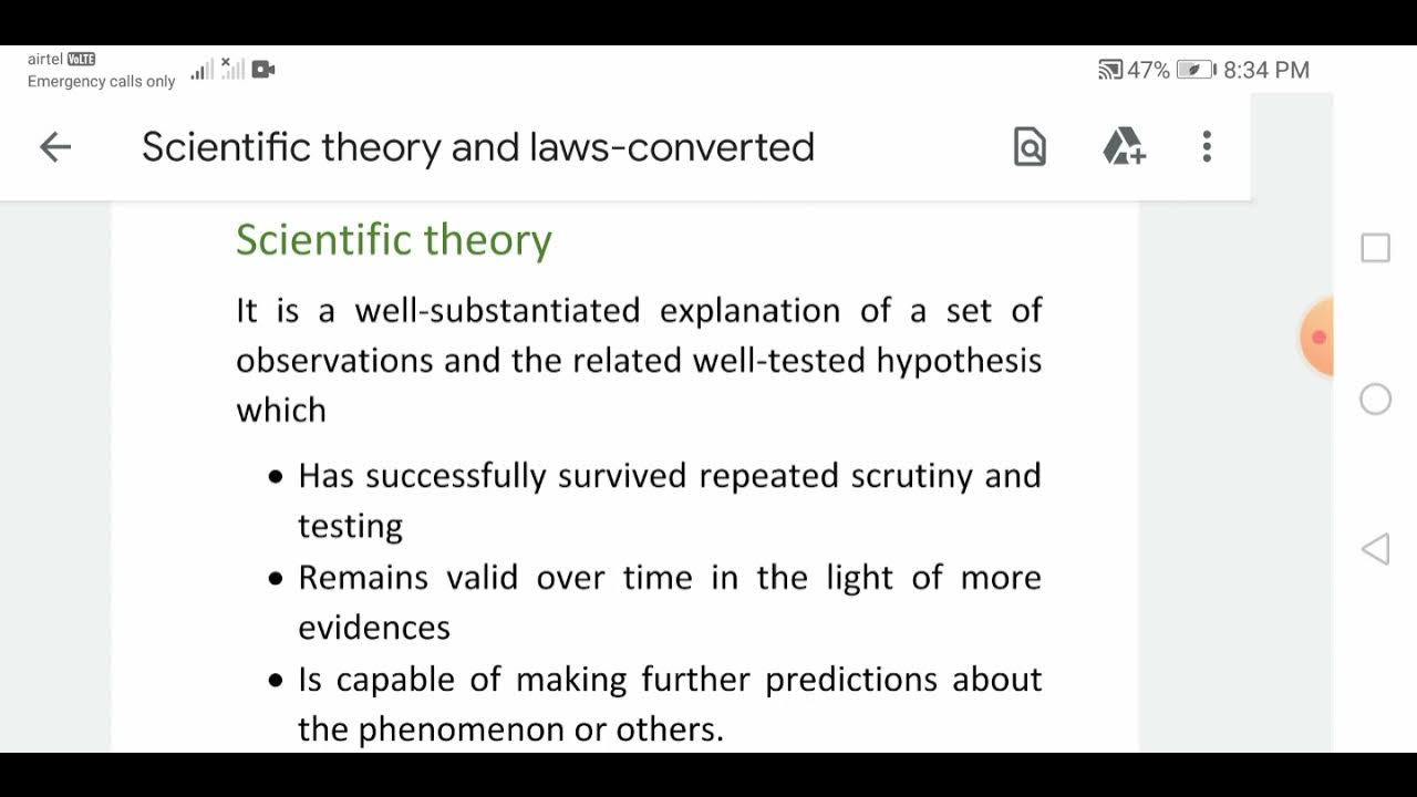 Scientific theories and laws- module 1-Chemistry as a discipline of ...