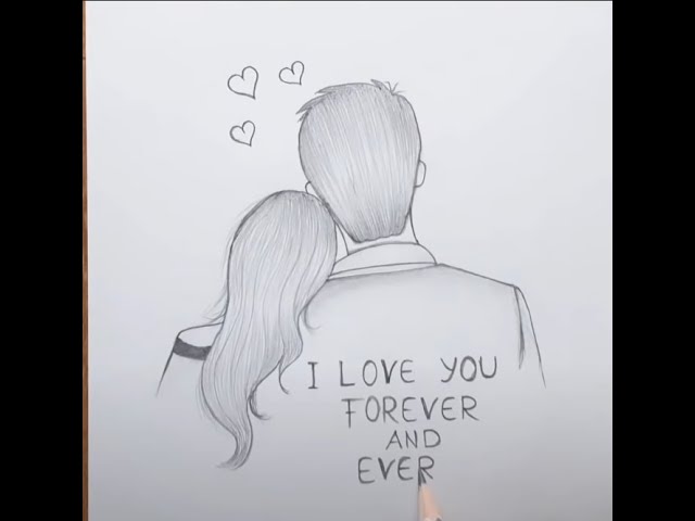 I Love You Pencil Drawing