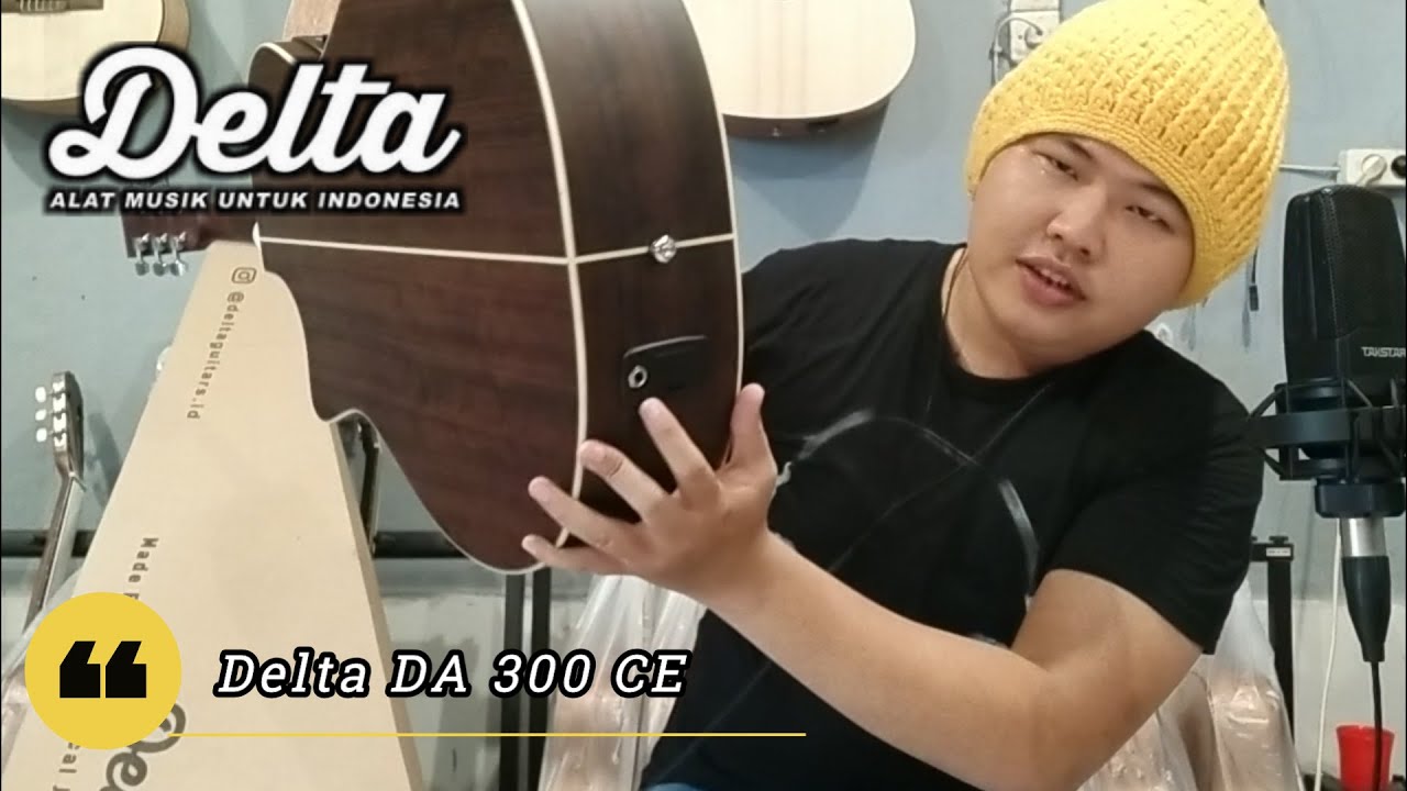 Angwyn Review Gitar DELTA DA300CE Review Gitar Akustik Top solid - YouTube