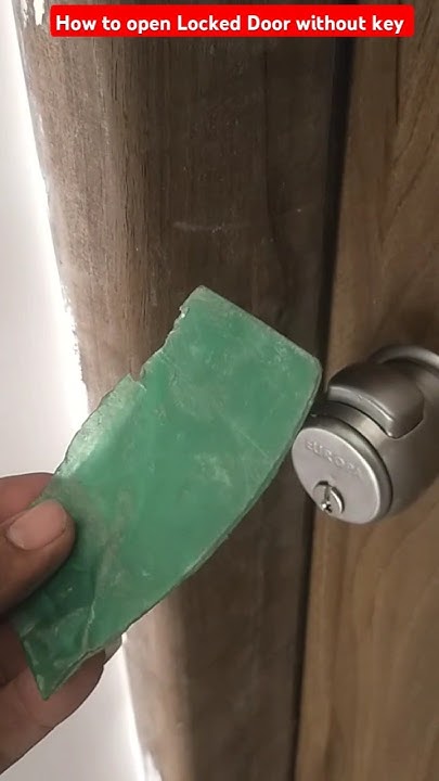 How to open Locked door without key - YouTube