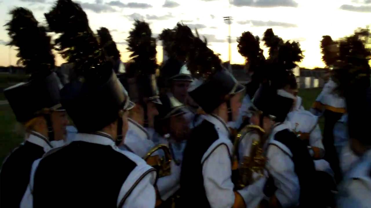 Winterset Marching Huskies - Trumpet Section Spirit Cheer - YouTube