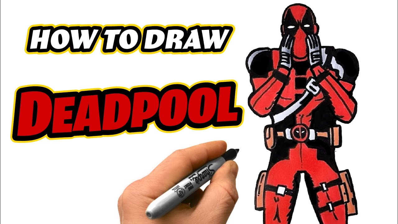 How To Draw Deadpool | Marvel | Step by Step Drawing Tutorial # ...