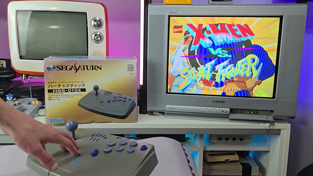 Controle arcade do Sega Saturno (unboxing e testes) - YouTube