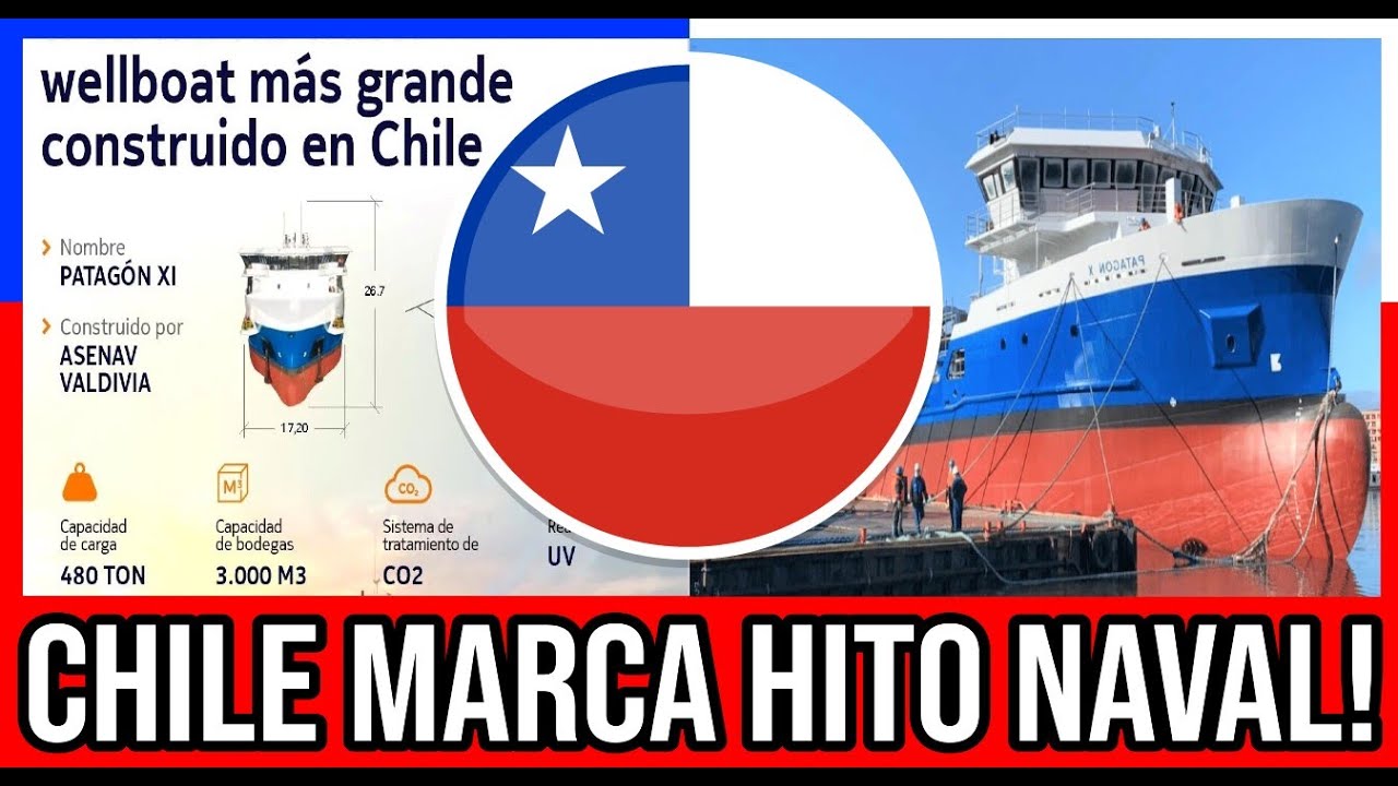 HITO NAVAL! Chile tiene el Barco de Transporte de Peces más GRANDE de LATAM 🇨🇱 #Chile # ...