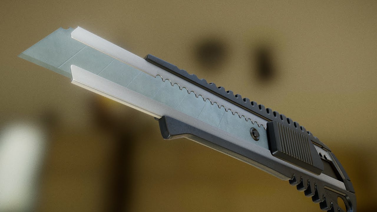 Office Stuff Wip 66 in Blender - Box Cutter - YouTube