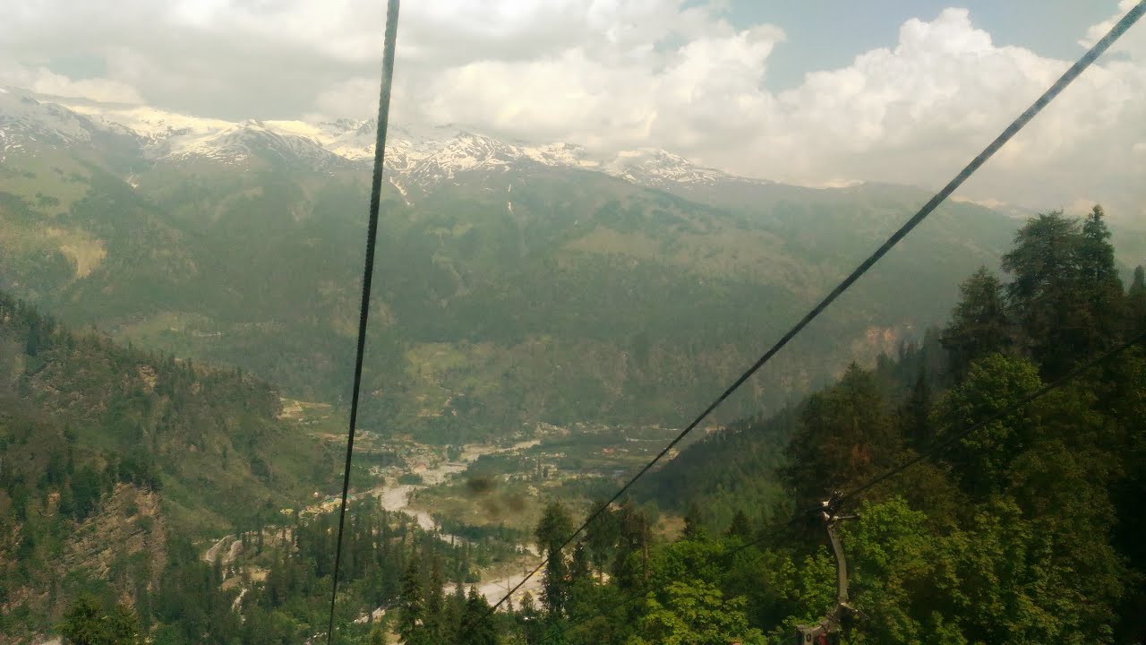 Rope way at Solang Valley Manali - India Tourism HD Video - YouTube