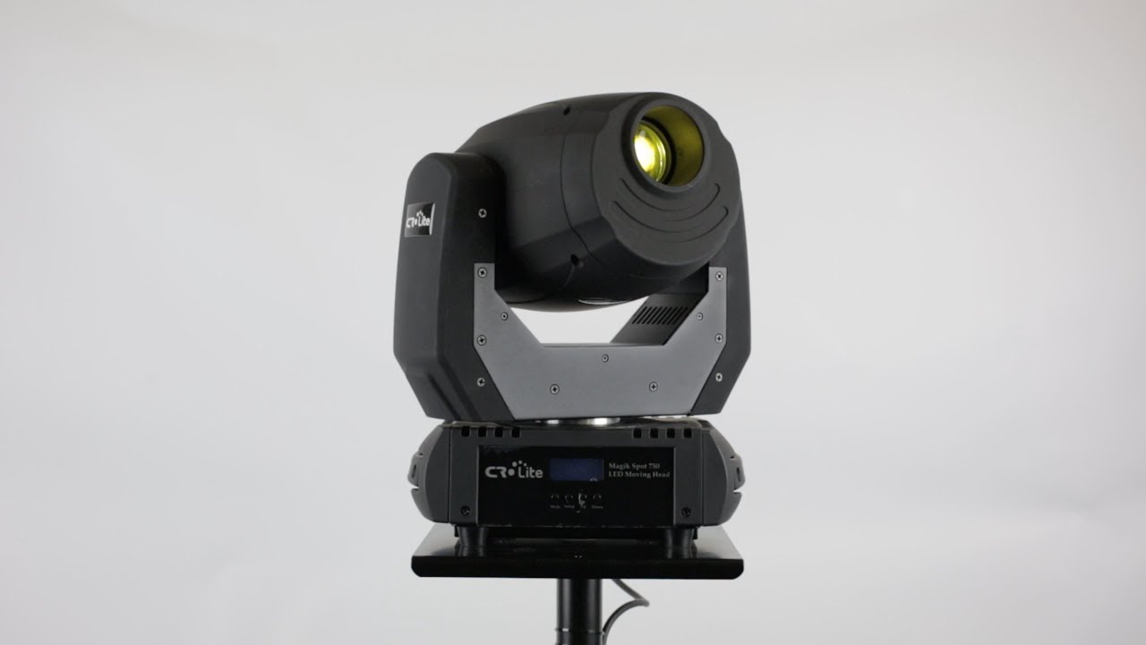 CR Lite Magik spot 750 75W Moving Head - YouTube