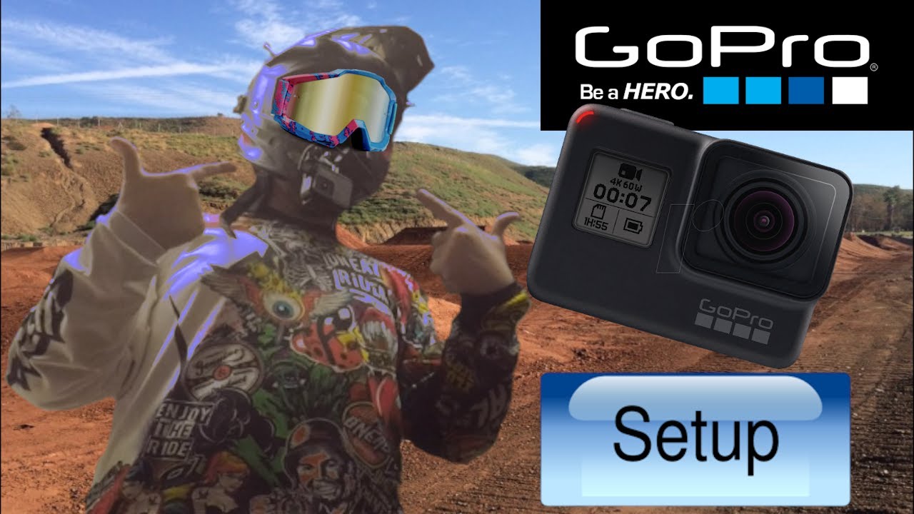 GoPro Hero Motocross Helmet Set up ! ! (With Microphone) - YouTube