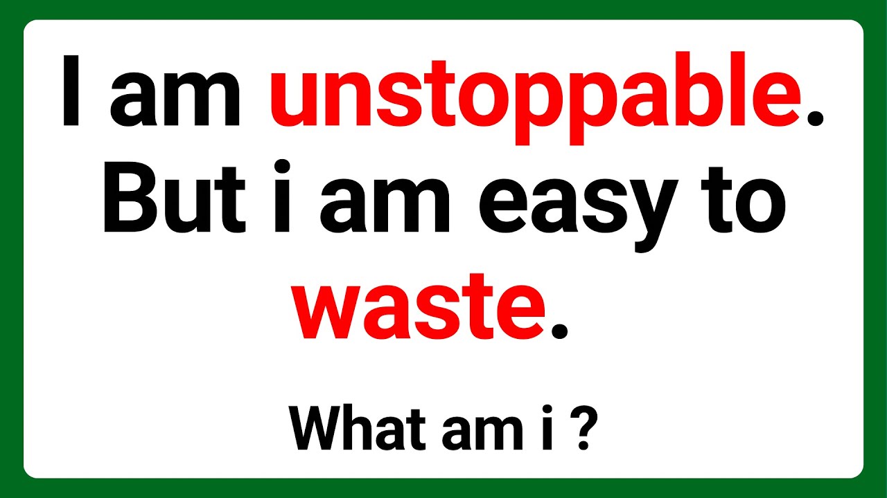 ONLY A GENIUS CAN ANSWER THESE 21 RIDDLES 🧩 | TRICKY RIDDLES THAT'LL ...