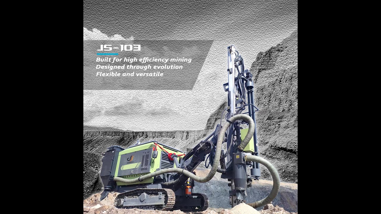 JSDRILL JS-103 DTH Integrated Drilling Rig - YouTube