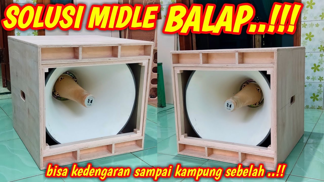 BOX SPEAKER TOA SOLUSI MIDDLE BALAP - YouTube