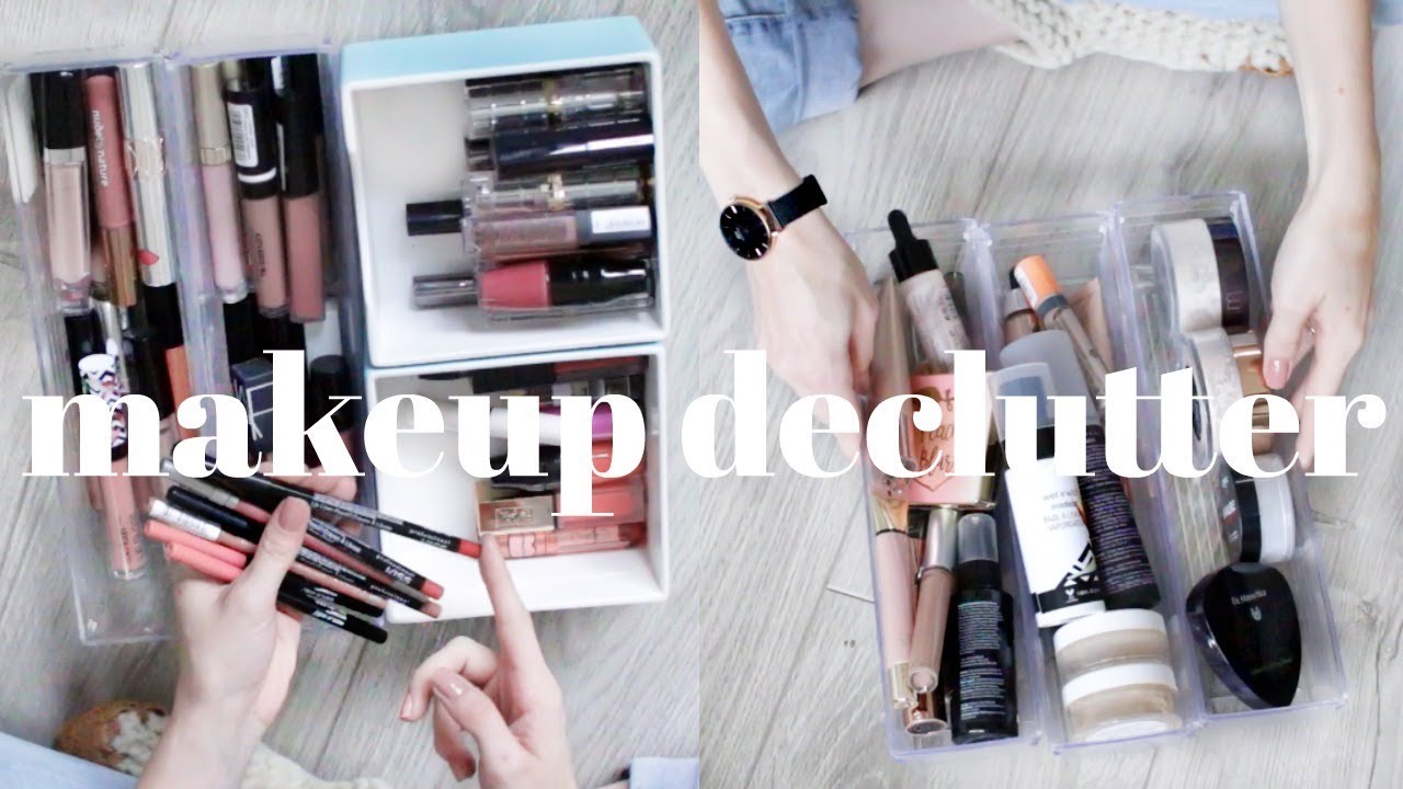 MINIMALISM | Makeup Declutter | Reduced by 75%! - YouTube