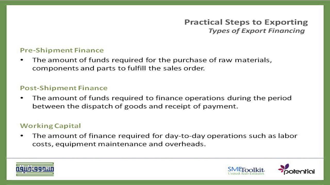 Types and Sources of Export Financing - YouTube