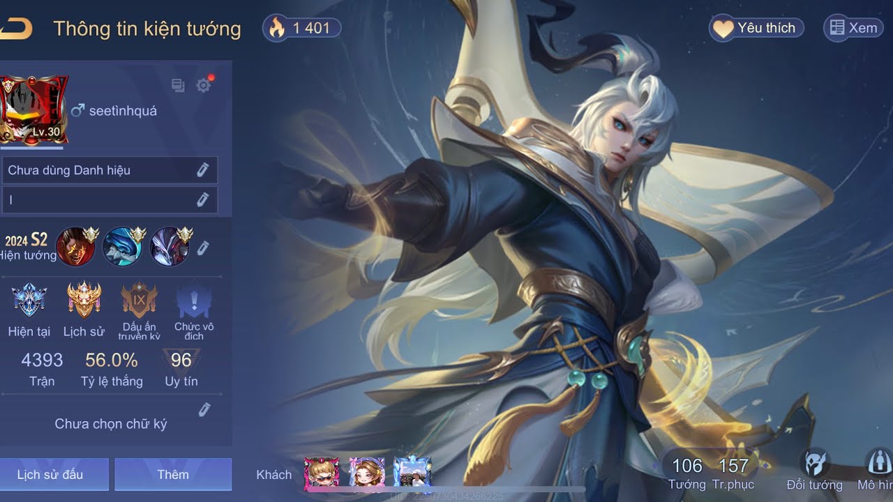 Tặng Nick Liên Quân Skin SSS | Ai Nhanh Thì Lụm | 157 Trang Phục - YouTube