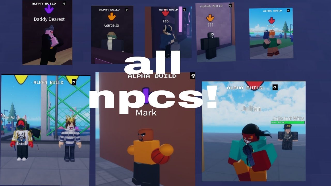 all npcs and what they do! - YouTube
