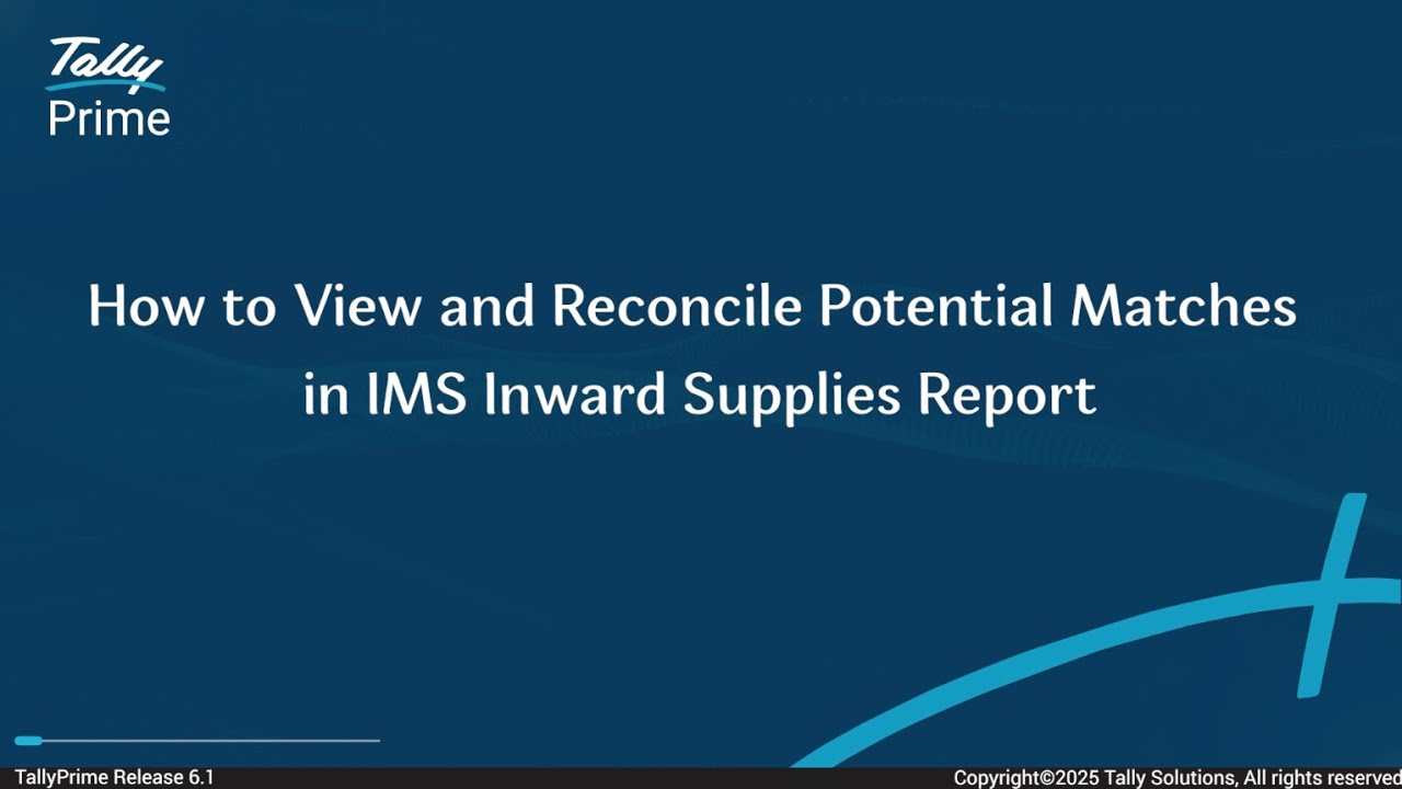 How to View and Reconcile Potential Matches in IMS Inward Supplies ...