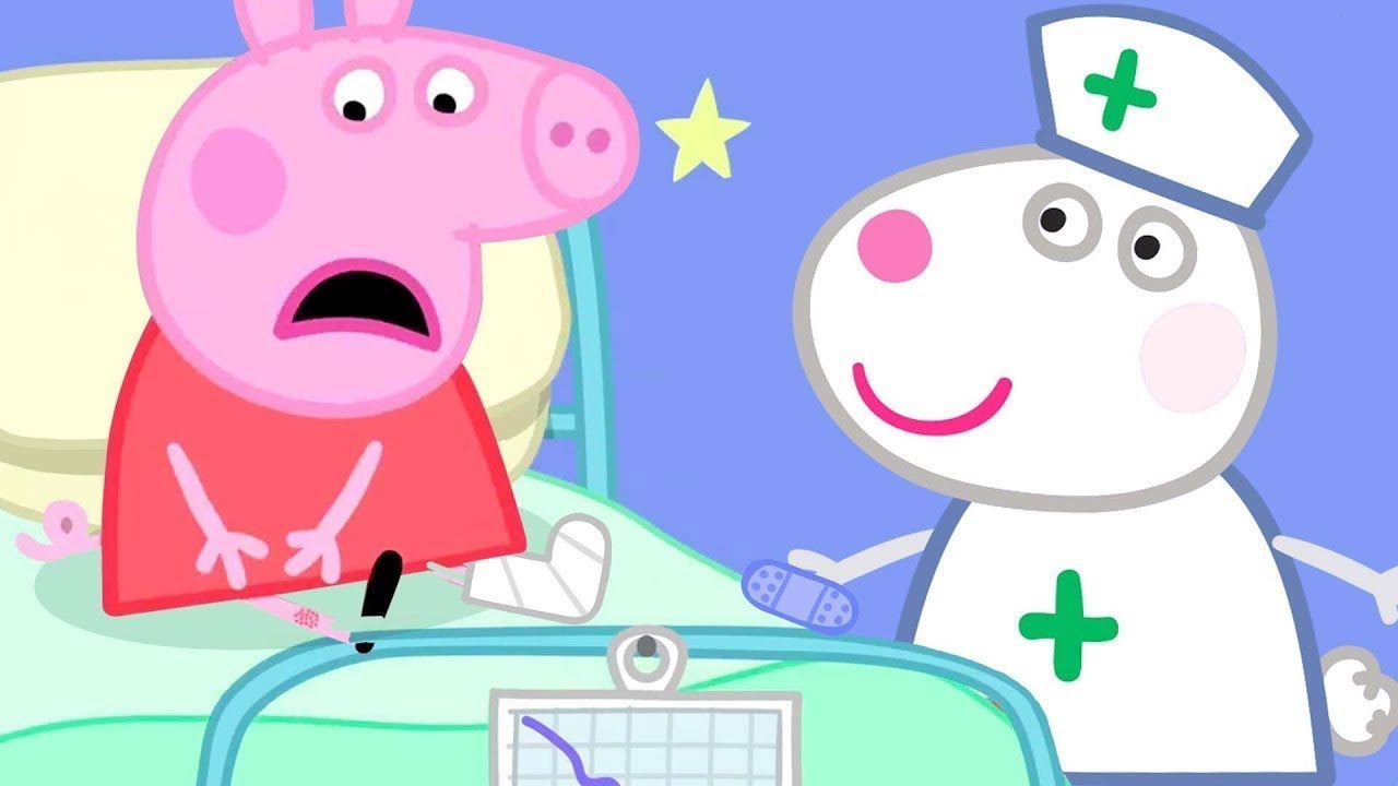 peppa pigs fall over and gets a boo boo/ Kids Cartoon/Funny Cartoon ...