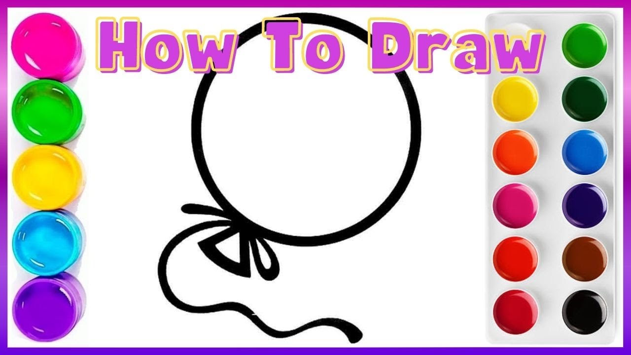We draw an inflatable balloon for children / vi ritar en uppblåsbar ...