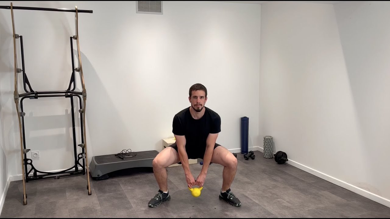 Kettlebell Pulse Squat - YouTube