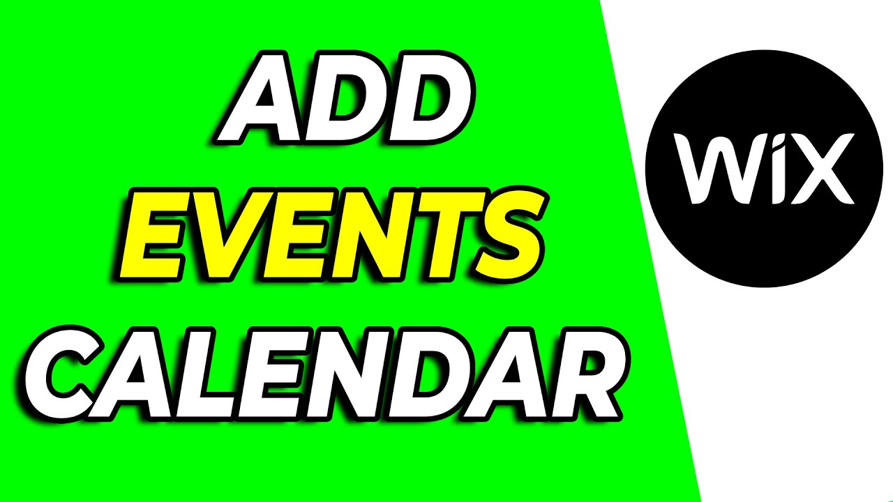 How to Add Events Calendar to Wix Website (2025) (Tutorial) - YouTube