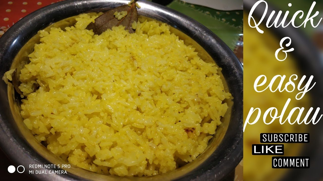 Quick & Easy Polau Recipe |Basanti Polau Recipe |Bangali Polau Recipe ...