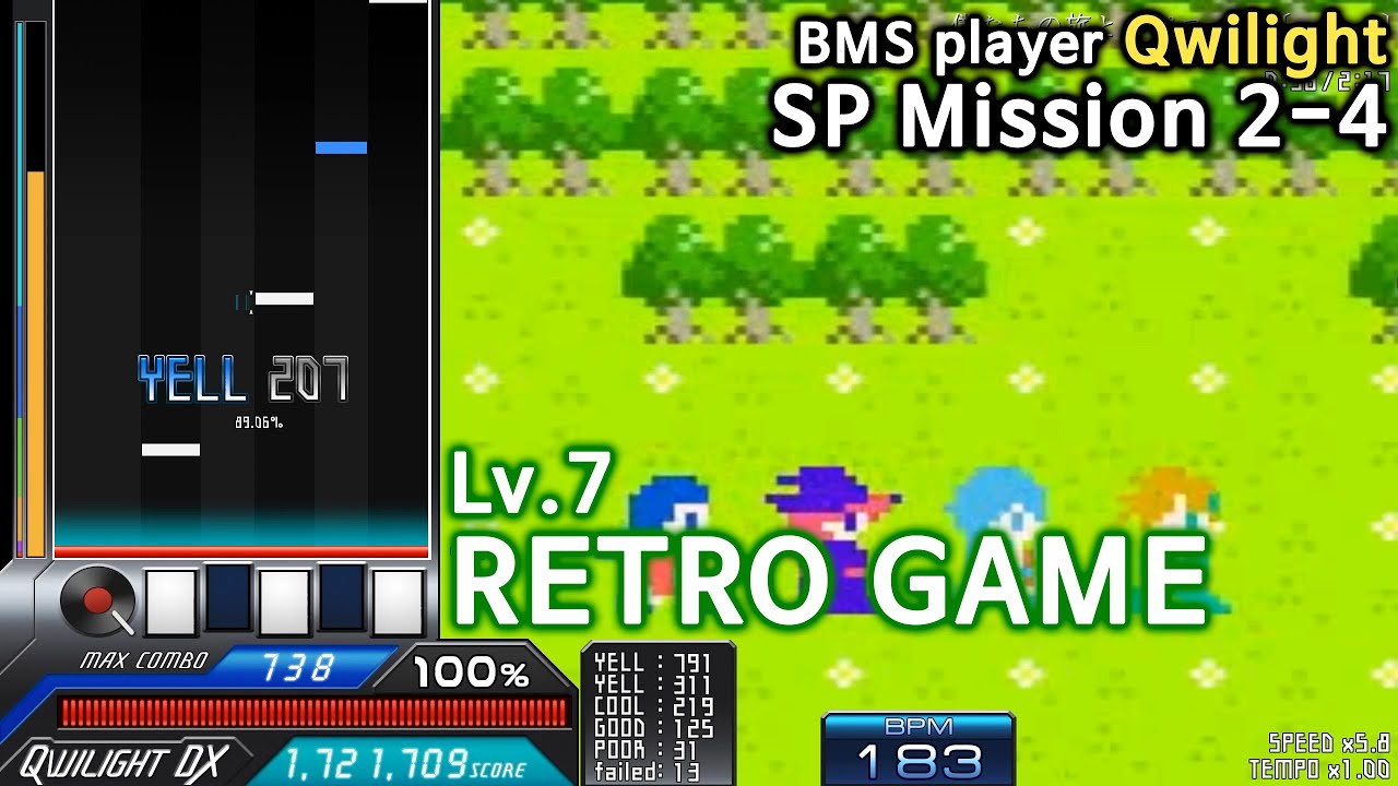 [BMS] SP Mission 2 - RETRO GAME - YouTube
