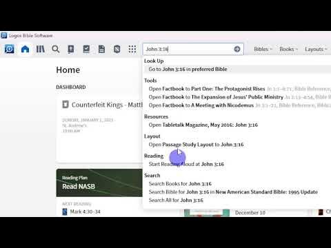 Logos Bible Software User Interface Demo (Video 1 of 9) - YouTube
