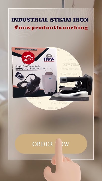 HSW Industrial Steam Iron || New Product || Offers - YouTube