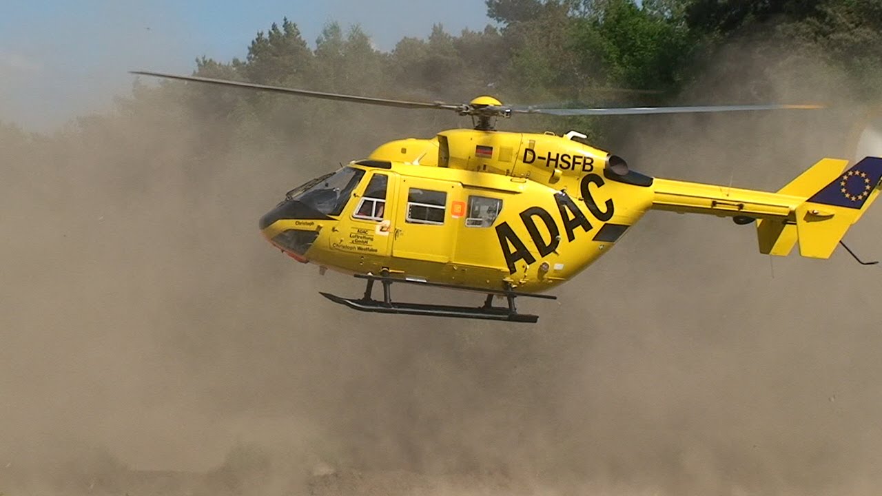 Adac Hubschrauber - der Start - YouTube