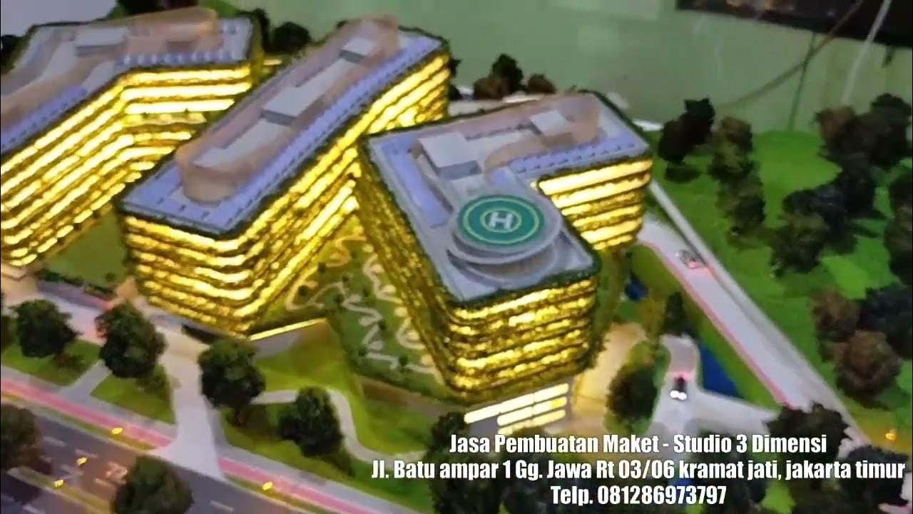 Miniatur Gedung KEMENSEKNEG IKN - JASA PEMBUATAN MAKET - YouTube