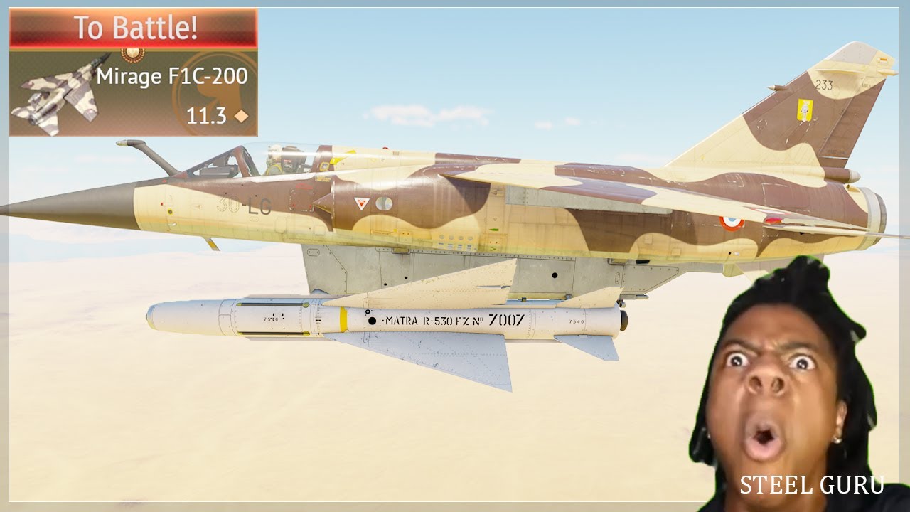 FRENCH tech tree GRIND [Using Mirage F1C-200] 💥💥💥 LOOOONG RANGE ...