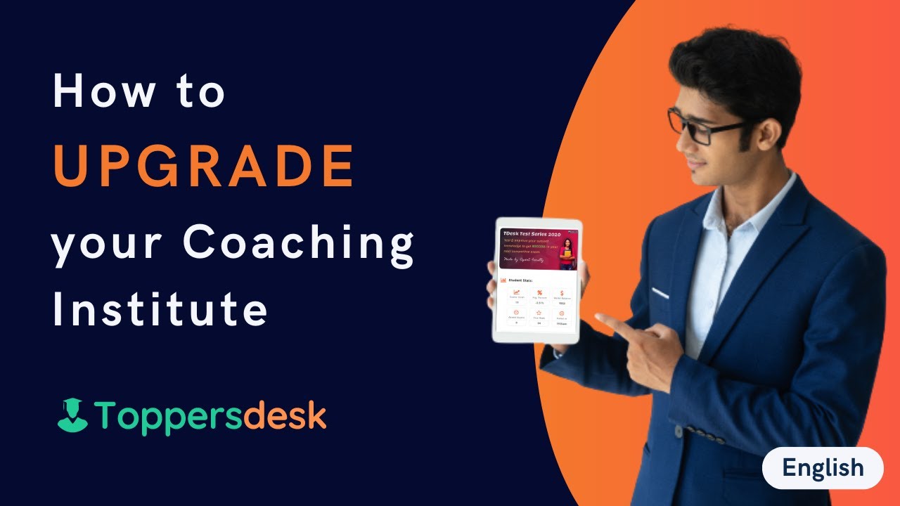 How to upgrade your coaching institute | English Promo | toppersdesk ...