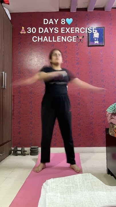 Day 8 🩵 | 30 days exercise challenge 🏋🏼‍♀️ | Tanishka Aggarwal | #exercise #fitness #challenge ...