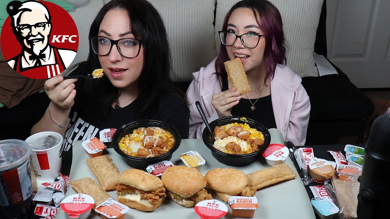 KFC MUKBANG | FAMOUS BOWLS AND CHAT - YouTube