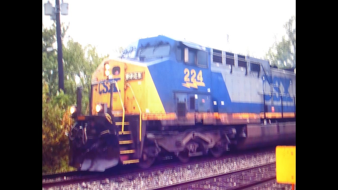A CSX Coal Train Past The Original Location of Dorsey Station 4K - YouTube