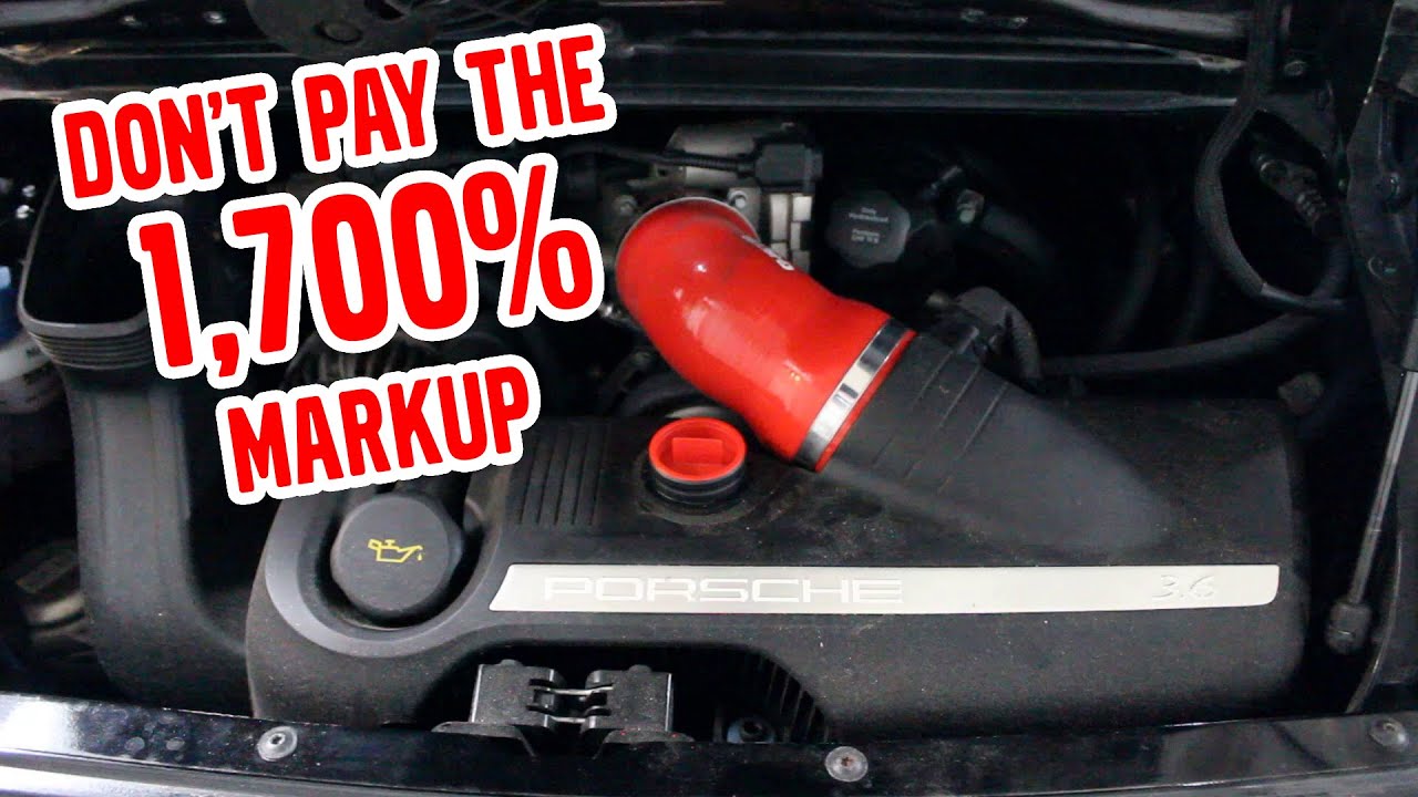 Porsche 997, Cheap Intake Upgrade - YouTube