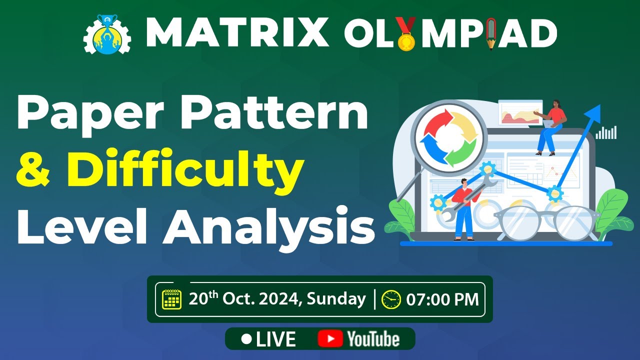 Paper pattern and Difficulty level analysis | Matrix Olympiad Exam | 20 ...