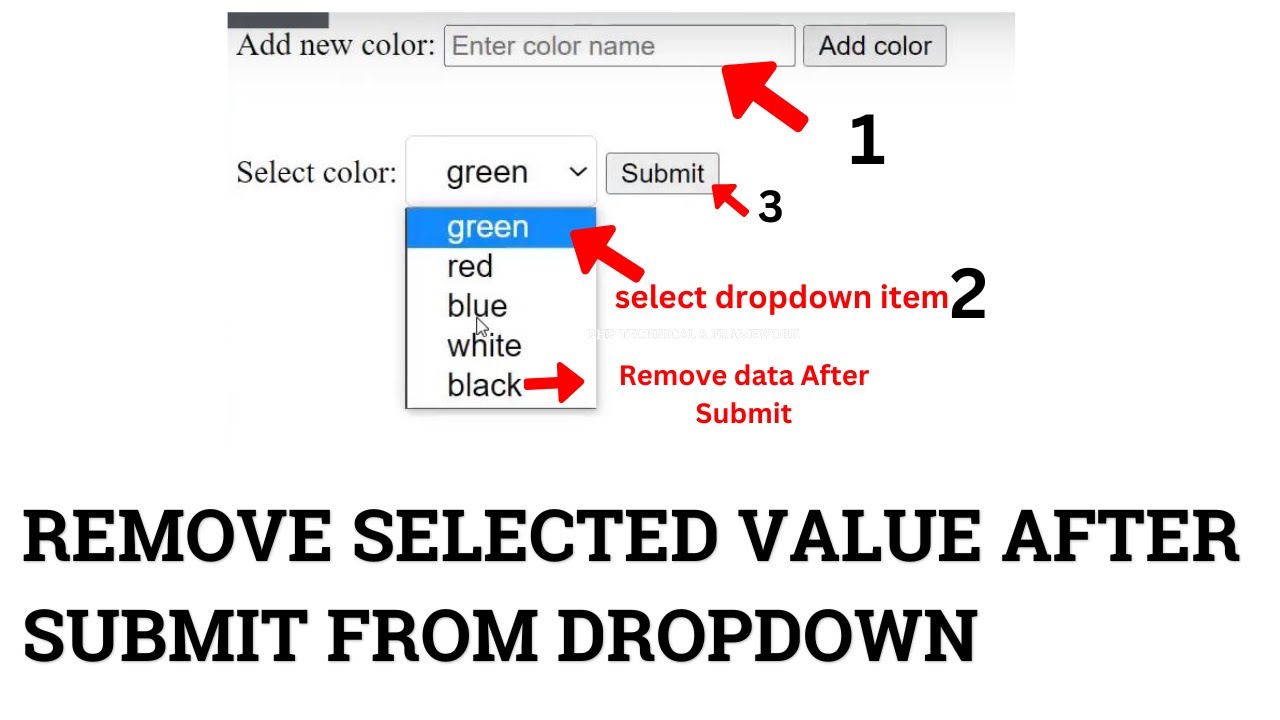 Remove Selected Value After Submit From Dropdown Remove Value From remove-selected-value-after-submit-from-dropdown-remove-value-from