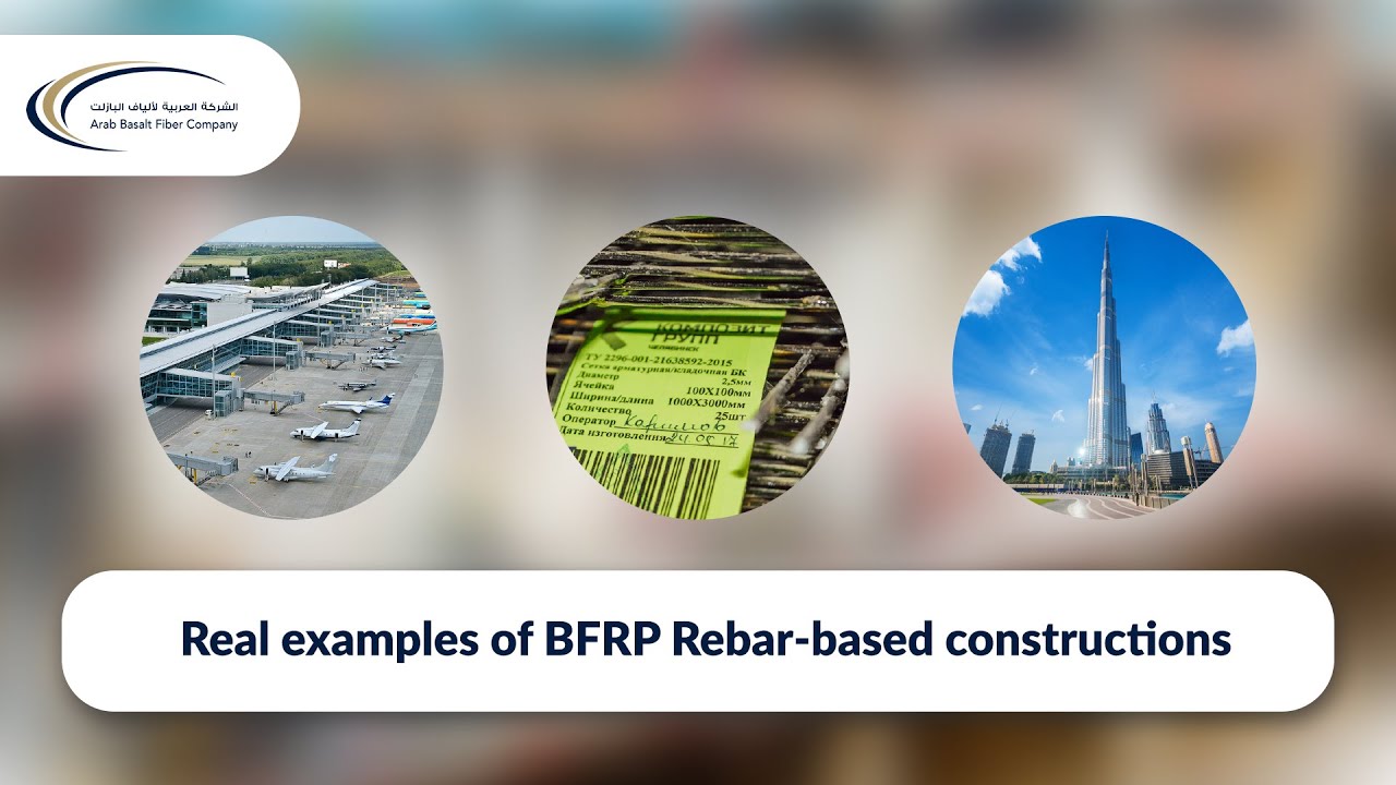 Real examples of BFRP Rebar-based constructions - YouTube