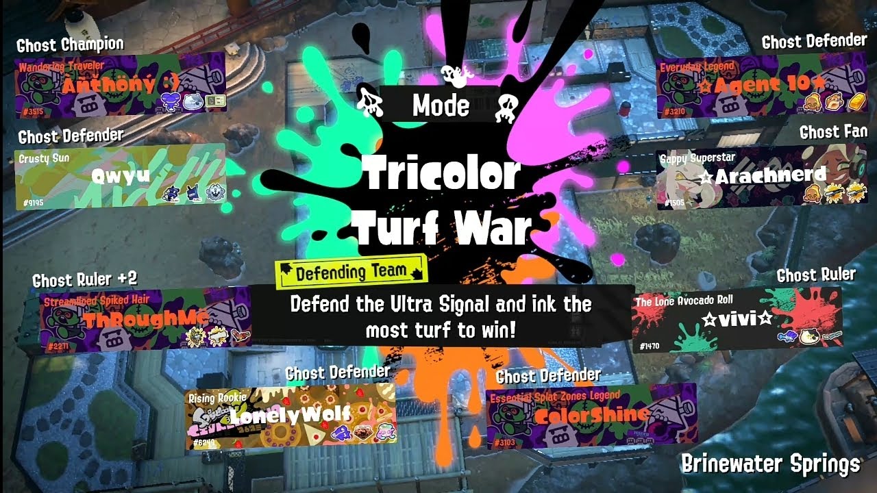 Splatoon 3 Splatfest Team Ghost Tricolor Battle Gameplay 03 On ...