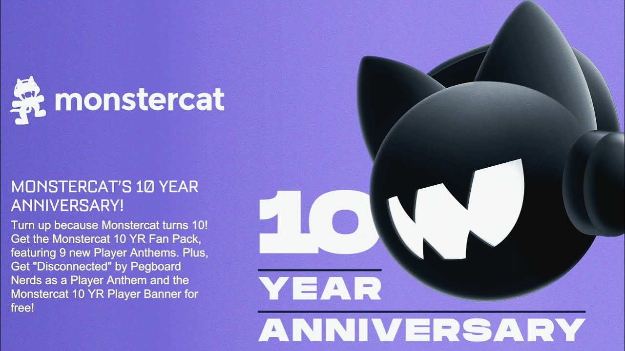 FREE MONSTERCAT 10 YR Fan Pack in Rocket League Item Shop - YouTube