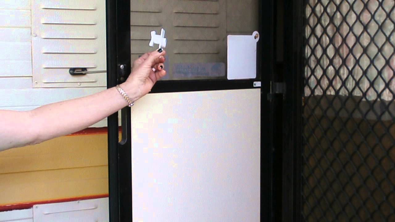 Caravan Door Go Between Handle. - YouTube