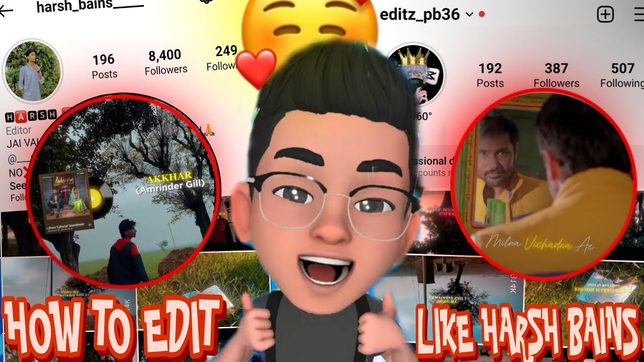 How To Edit Like Harah Bains | Viral Reel How to Edit | Harsh Bains Video Editing Tutorial | # ...