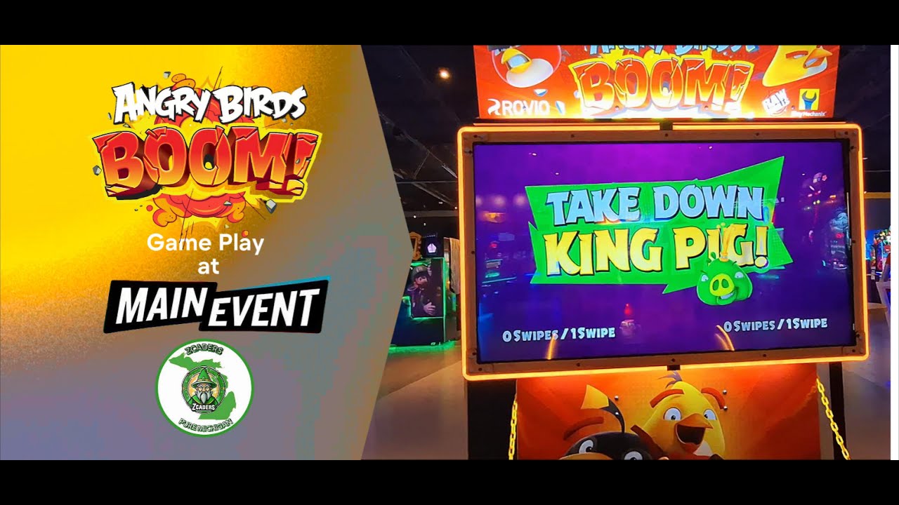 Angry Birds BOOM! New at Main Event, Taylor, MI. - YouTube