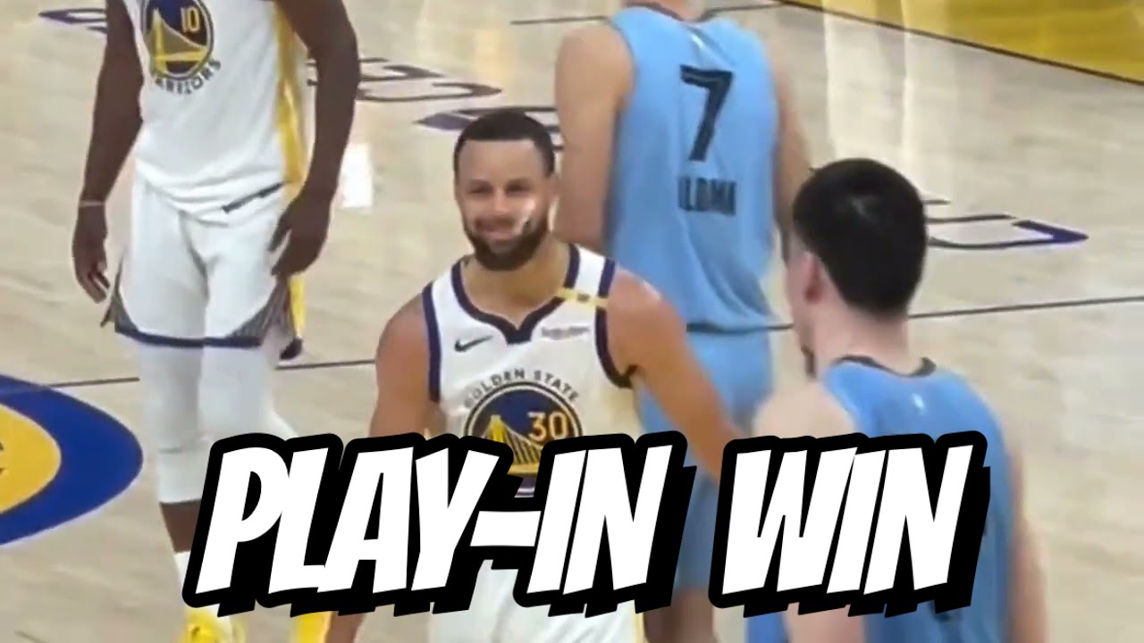 Steph Curry’s double fly-by dagger 🗡️ and more from Play-in win vs ...