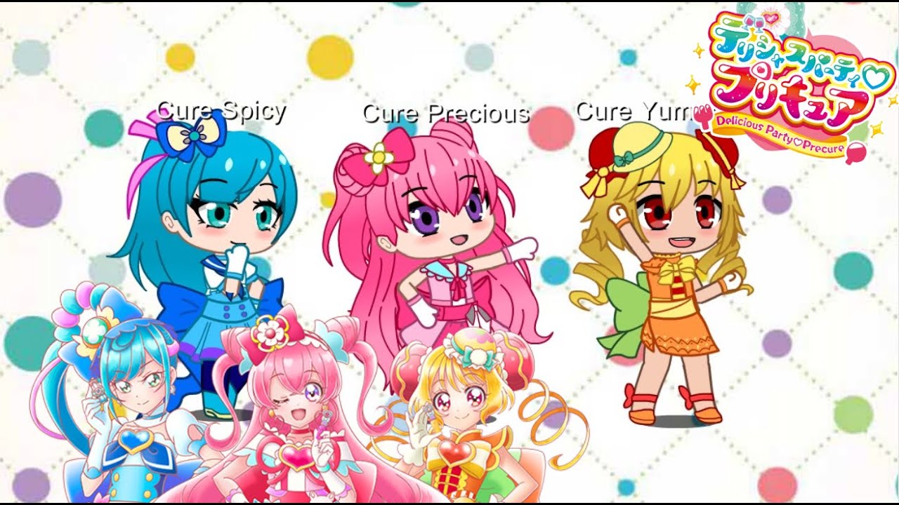 Pretty cures 2004-2022 in gacha club (surprise characters at the end ...