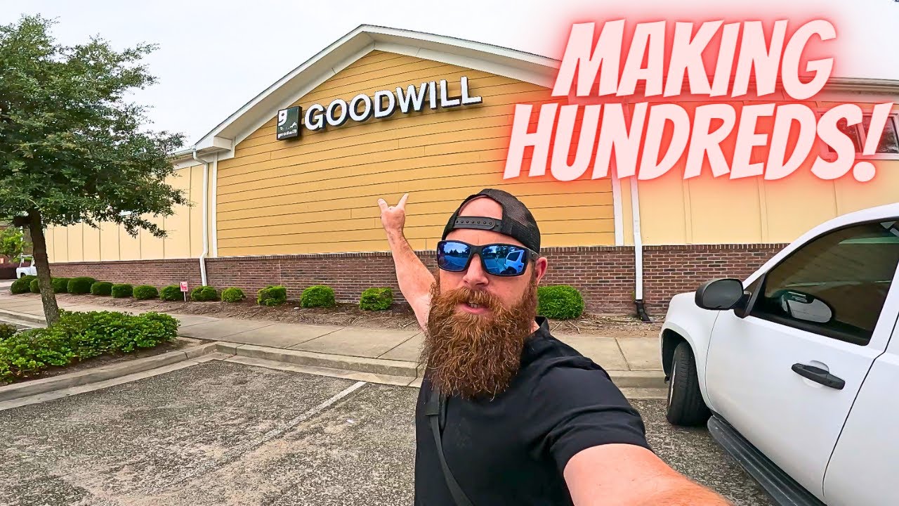 Making a living at the local Goodwill store! - YouTube