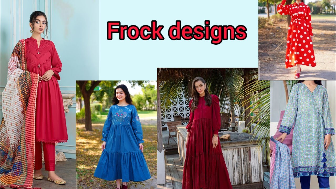 Beautiful Frock Designs for Girls | Lawn Frock Designs. - YouTube